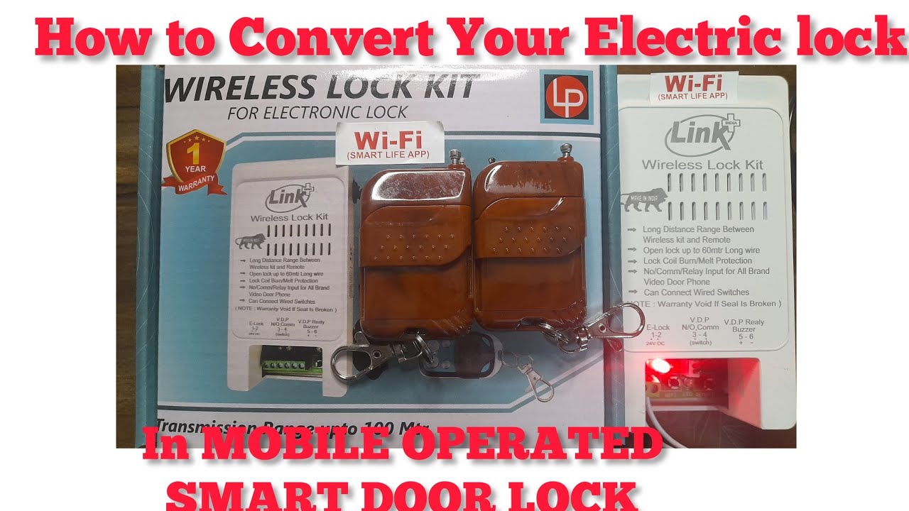 How to Convert your Electric lock into Mobile operated lock through ...