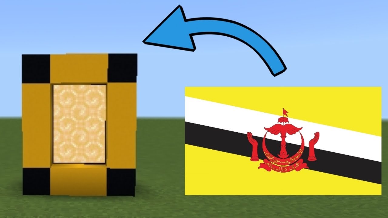 CARA MEMBUAT PORTAL BRUNEI DARUSSALAM - MINECRAFT - YouTube