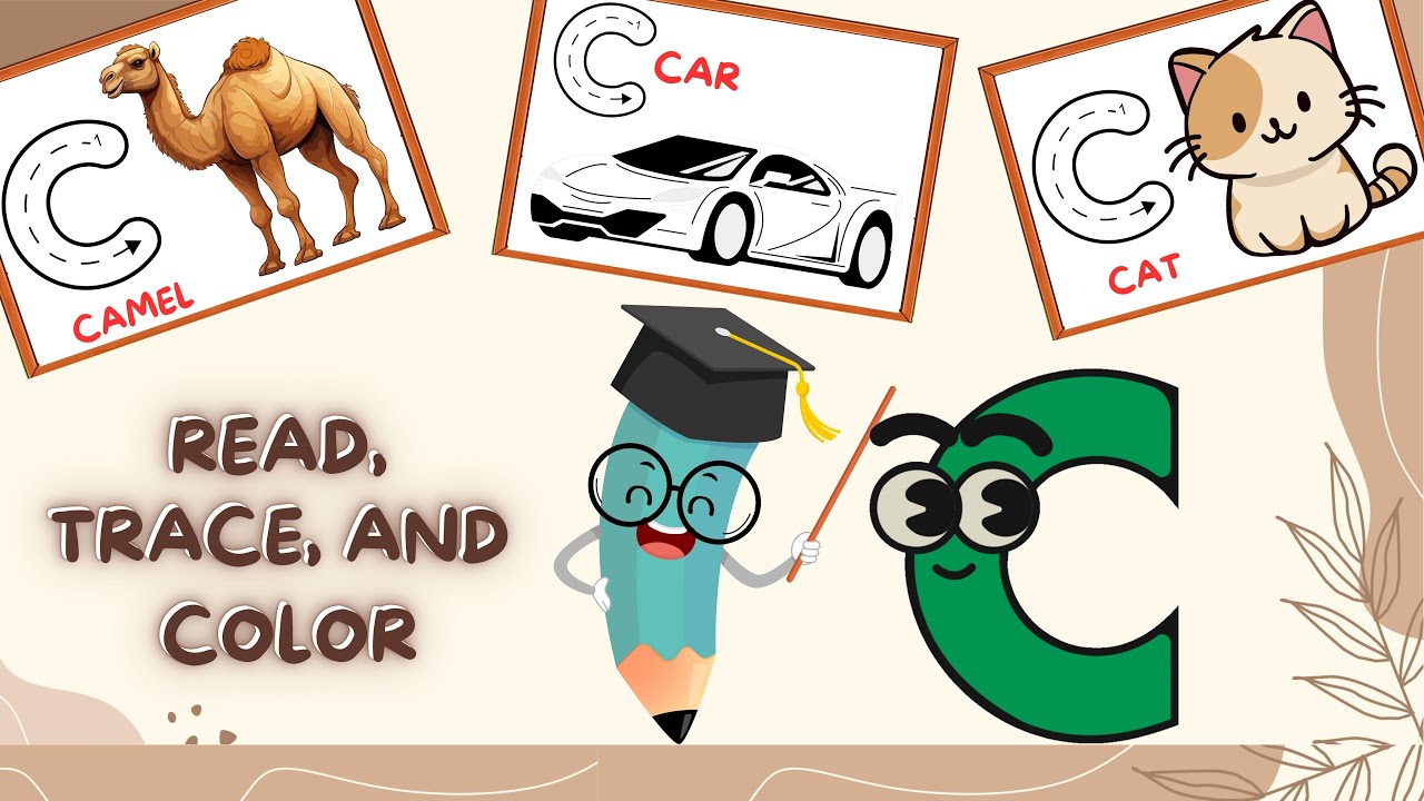 Alphabet C | Read, Trace, and Color | C for Camel | C for Car | A for ...