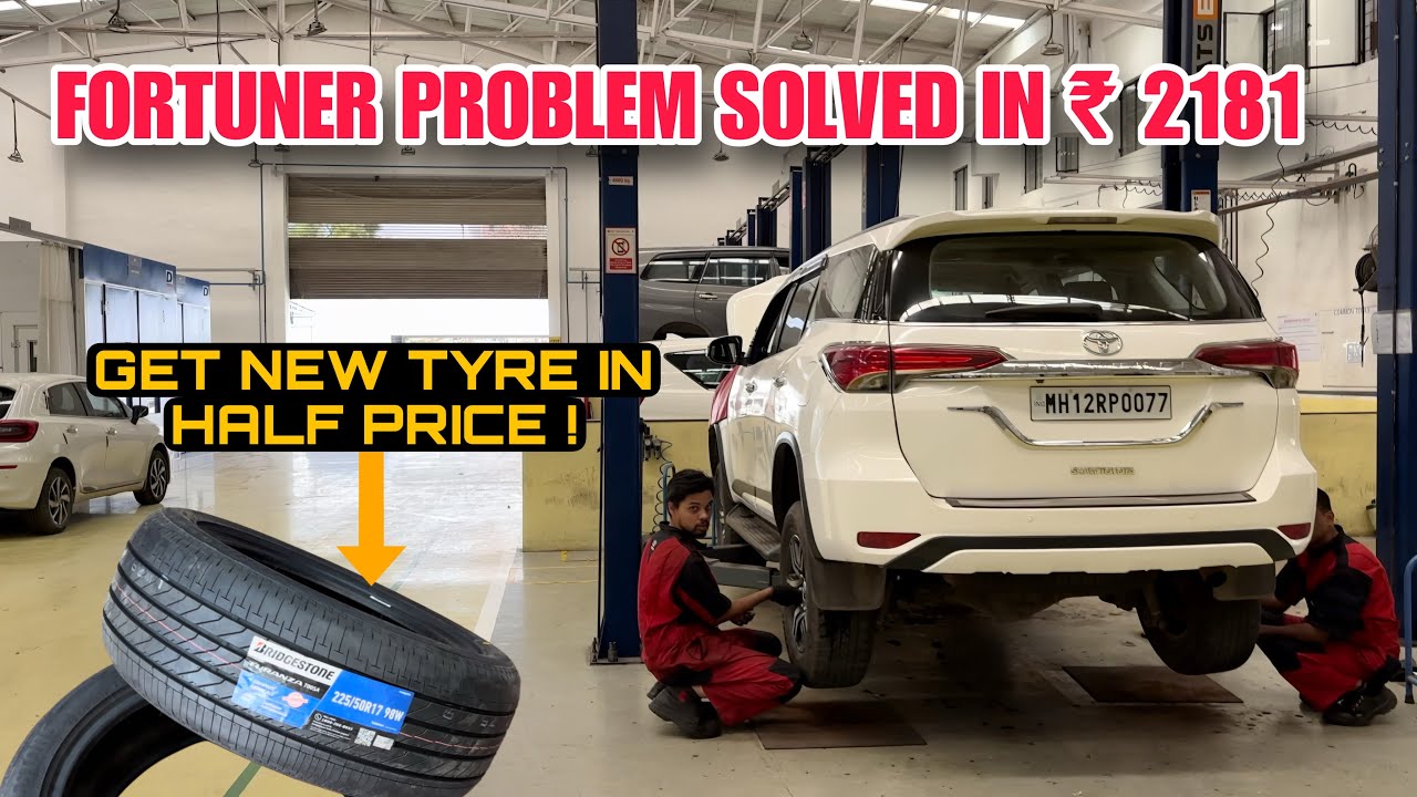 Get NEW TYRE in Half Price | Fortuner breaking problem - YouTube