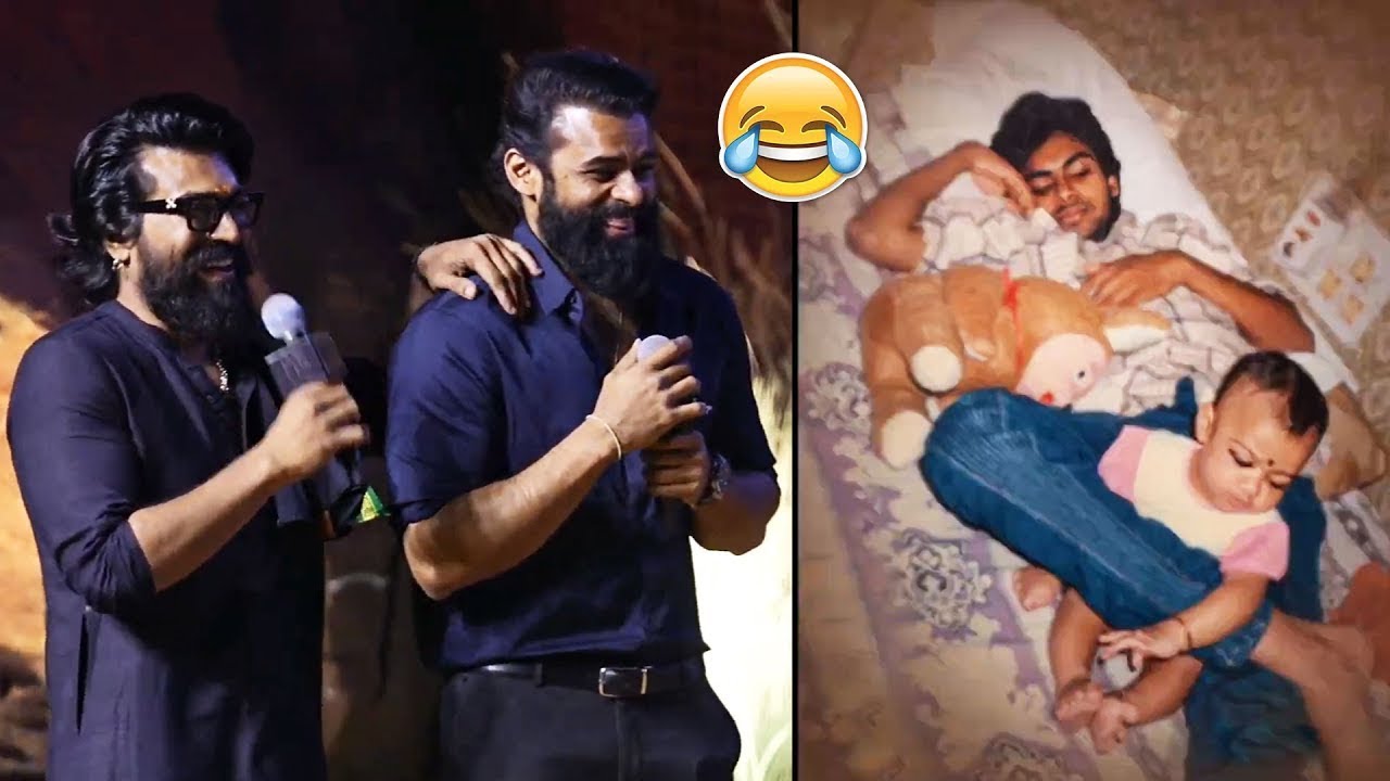 Global Star Ram Charan and Sai Dharam Tej Hilarious Reactions To Their Childhood Photos - YouTube