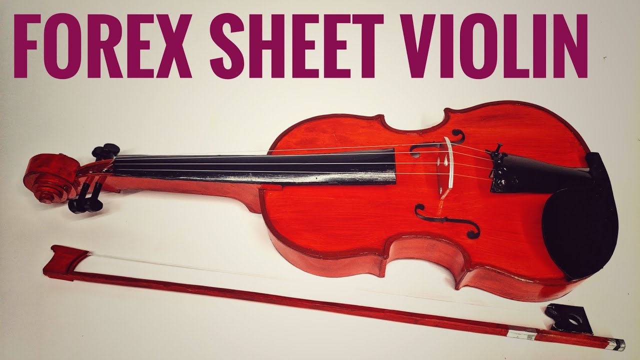 How to make violin at home| ഞാൻ ഉണ്ടാക്കിയ വിയലിൻ | forex sheet DIY ...