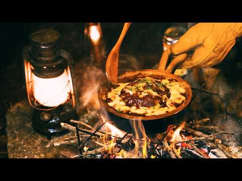 何も考えない30時間。深い森でひとり、焚き火と雨音だけに浸るソロキャンプ（ASMR）