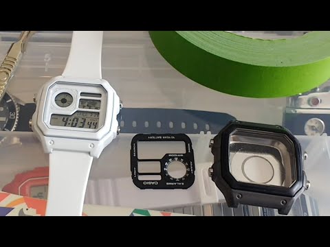 Casio Royale mod with masking tape and spray paint. - YouTube