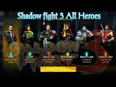 EPILOGUE 👉 SHADOW FIGHT 3 SUMMON THE HERO | shadow fight 3 all heroes 🔥 ...