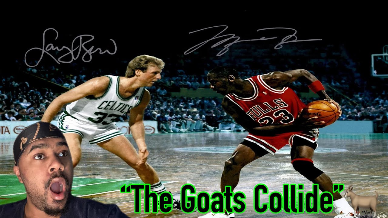 THE GOATS OF BASKETBALL Michael Jordan vs Larry Bird INSANE Battle ...