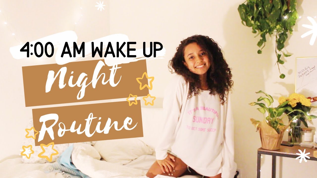 FALL NIGHT ROUTINE 2019 | Waking Up At 4 AM for Work!! Productive ...