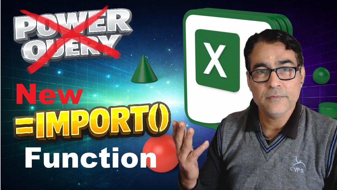 Stop Copy Pasting Into Excel! Try the NEW Import Functions Instead ...