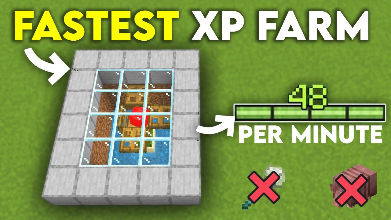 FASTEST XP FARM EVER in Minecraft Bedrock1.21! - YouTube
