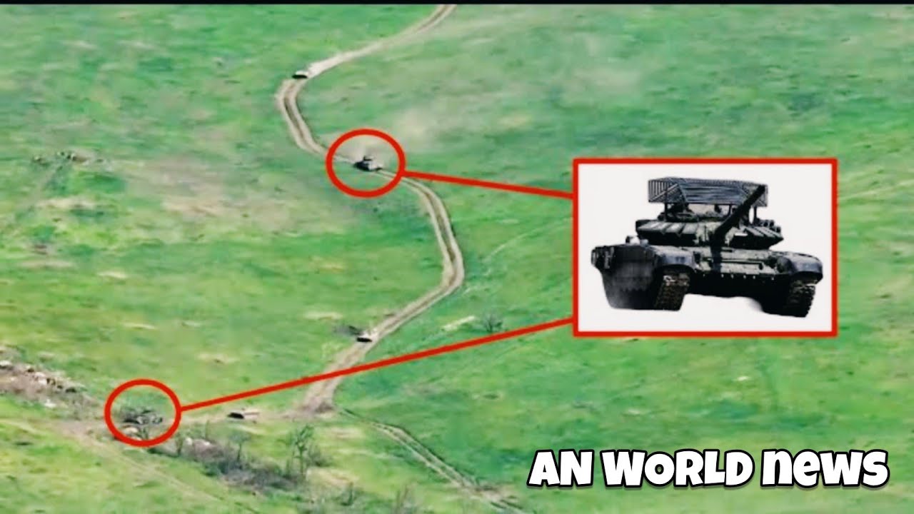 Two T-72B3 Tanks With Cope Cage Run Over Mines | Ukraine war | Russian ...