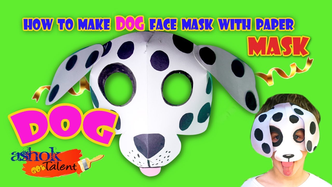 How to Make Dog Mask with Paper at Home\ Animal mask \ Paper Craft idea ...