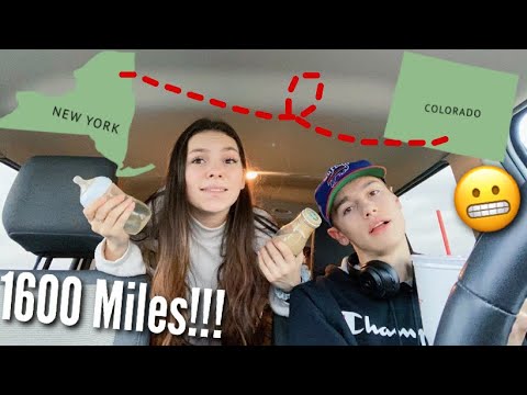 28 Hour Road trip w/ TWO babies l Teen Mom Travel Vlog