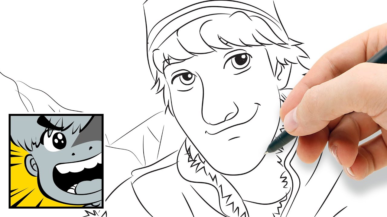 How to draw Kristoff - YouTube
