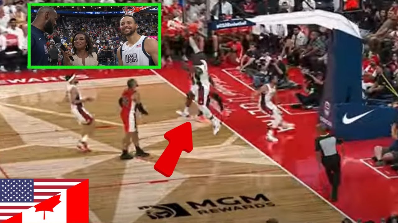 Lebron James SLAMDUCKS Lob From Stephen Curry AND BURST OUT LAUGHING ...