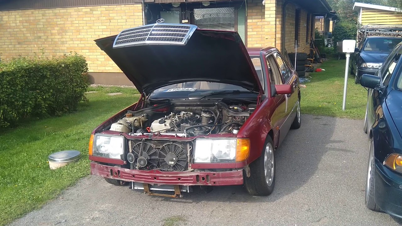 W124 OM606 turbo. First start - YouTube