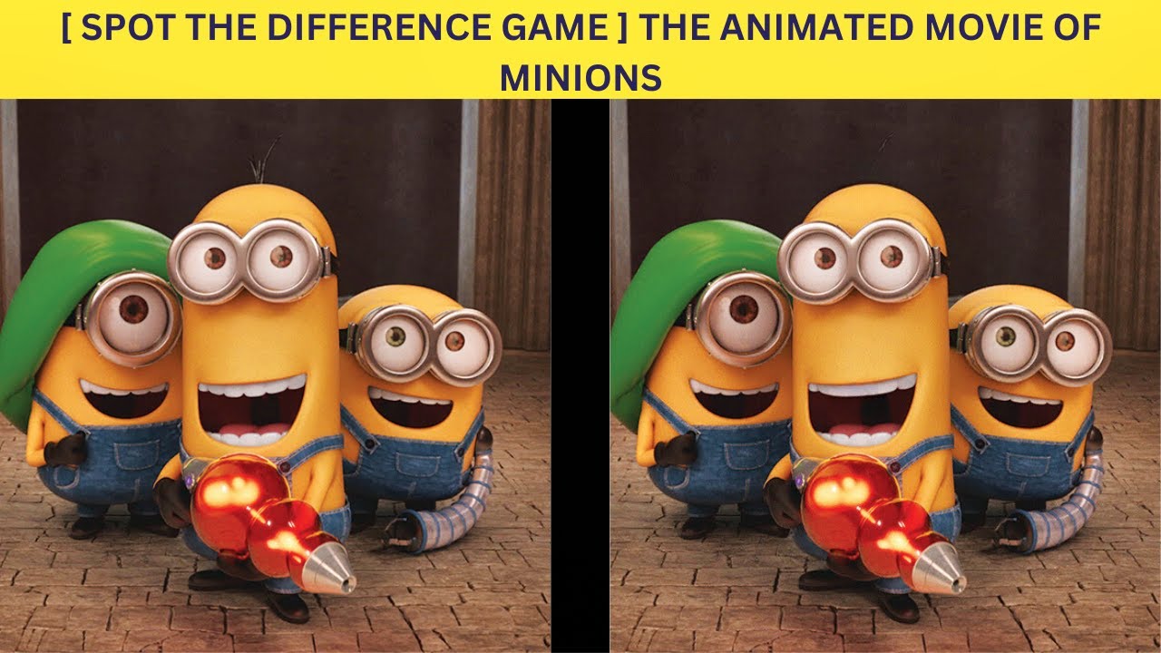 Spot the difference game The animated Movie of MINIONS - YouTube