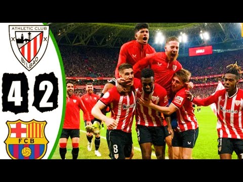Athletic Bilbao vs Barcelona 4-2 Hіghlіghts _ All Goals 2024 HD(720P_HD)