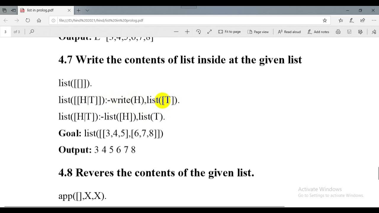 list in prolog part6 - YouTube