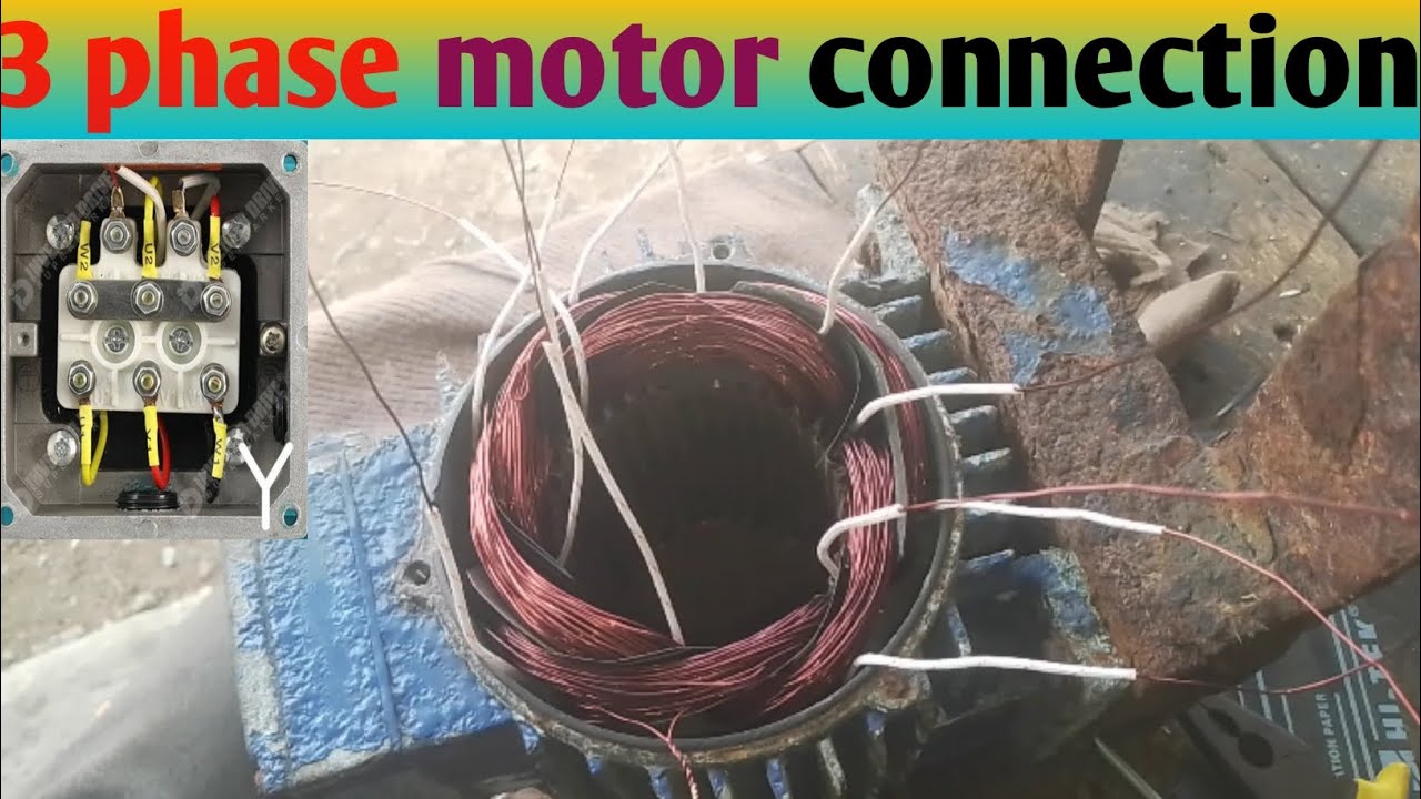 How to proper connection 3 phase motor ।। 3 phase motor connection ...