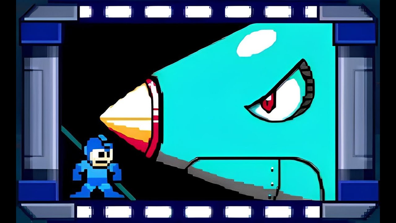 Mega Man 9 - Mega Mech Shark Time Attack (Mega Man) - Gold - Mega Man ...