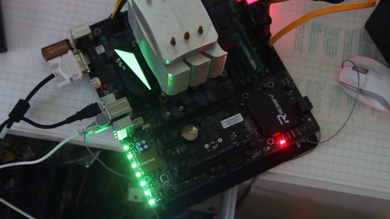 BIOSTAR RACING B250 GT3 RGB LED Test - YouTube