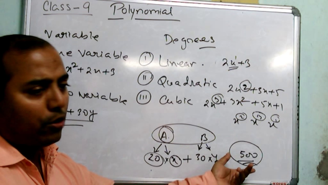 Class 9 Polynomial Introduction Youtube