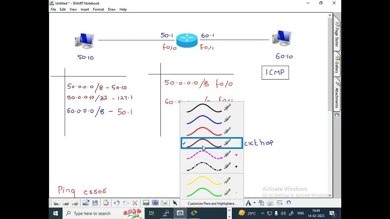Basic Routing using one cisco router - YouTube