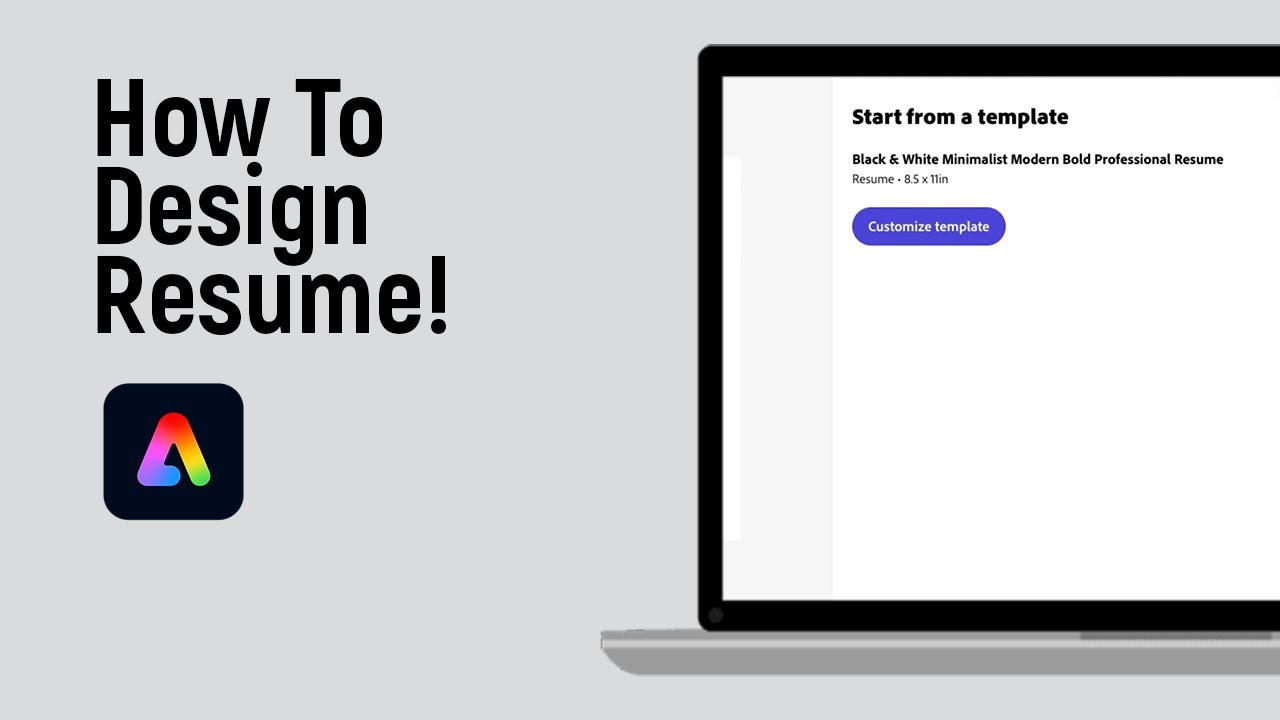 How to Design Resume in Adobe Express [easy] - YouTube