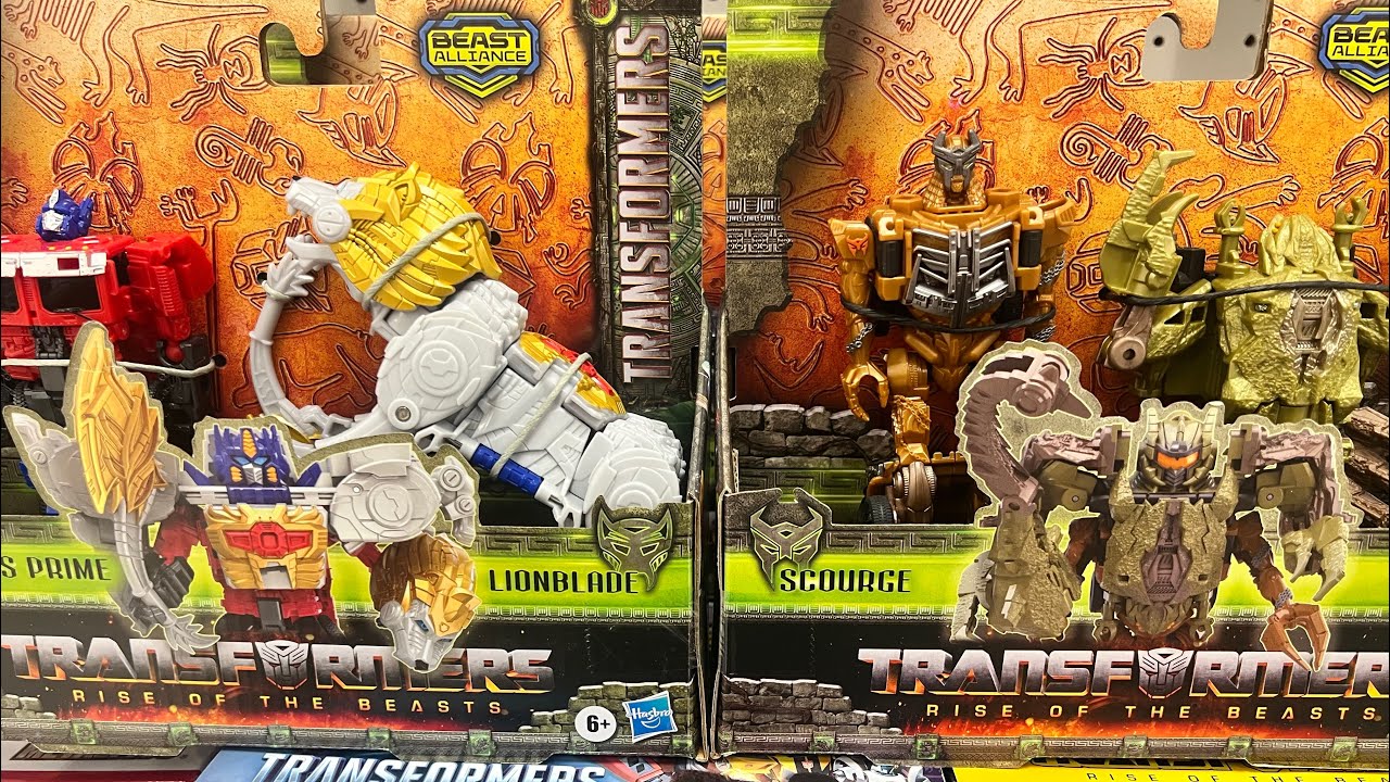 Transformers Rise Of The Beasts! OPTIMUS PRIME & LIONBLADE AND SCOURGE ...