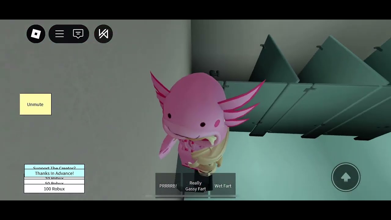 Axolotl fart Roblox game - YouTube
