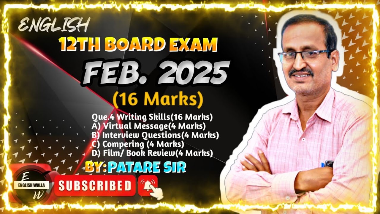 12TH Board Exam || Q:-4{A,B,C,D} || HOW TO WRITE - YouTube