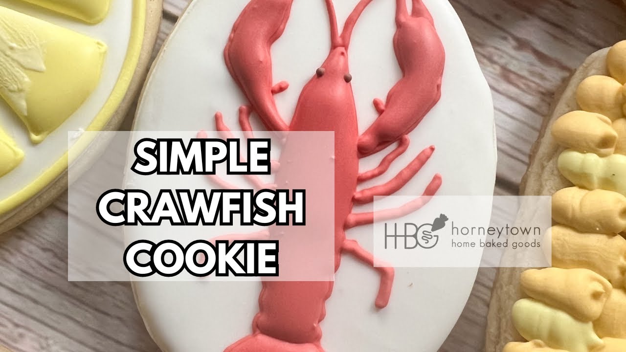 Sugar Cookie Tutorial | Step-by-Step Crawfish Sugar Cookie - YouTube