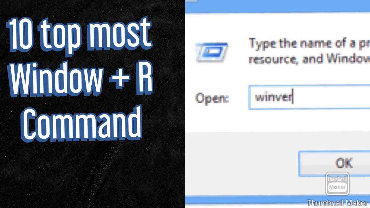 Most Important And Daily Usable Run Command | | (WINDOW+R) In Hindi 🔥🔥 ...