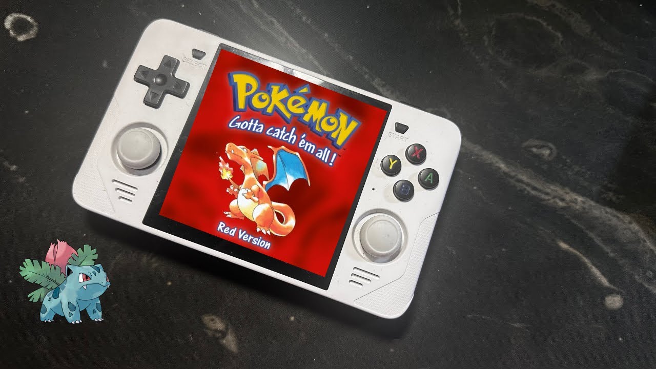 Pokemon Red Version (Gameboy) - Powkiddy RGB30 Gameplay - YouTube