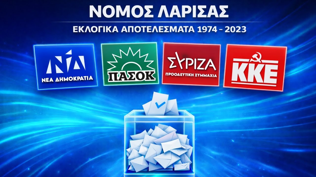 Πως Ψήφισε Ο Νομός Λάρισας; ( 1974 - 2023 ) - Εκλογικά Αποτελέσματα ...
