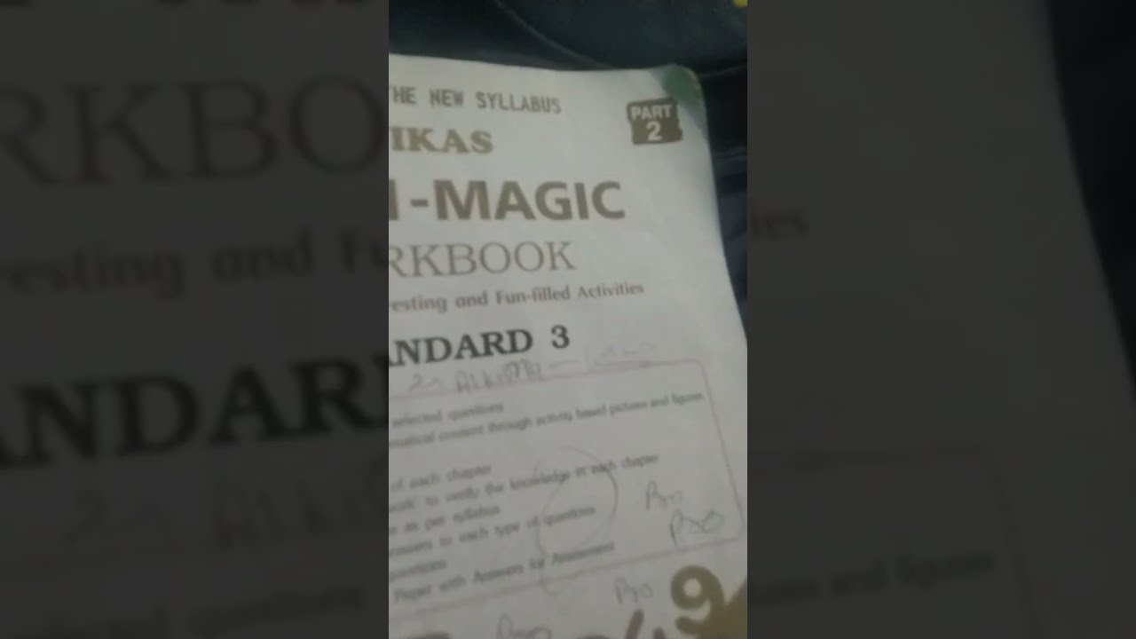Math Magic Workbook Vikas Part 2 Standard 3 YouTube Math Magic Workbook Vikas Part 2 Standard 3 YouTube