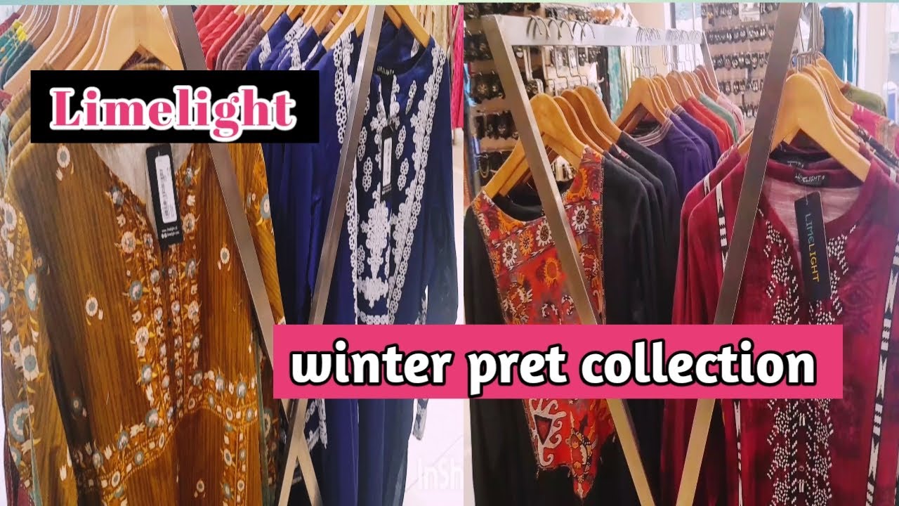 Limelight stitched dresses latest winter collection 2022 . Embroidered ...