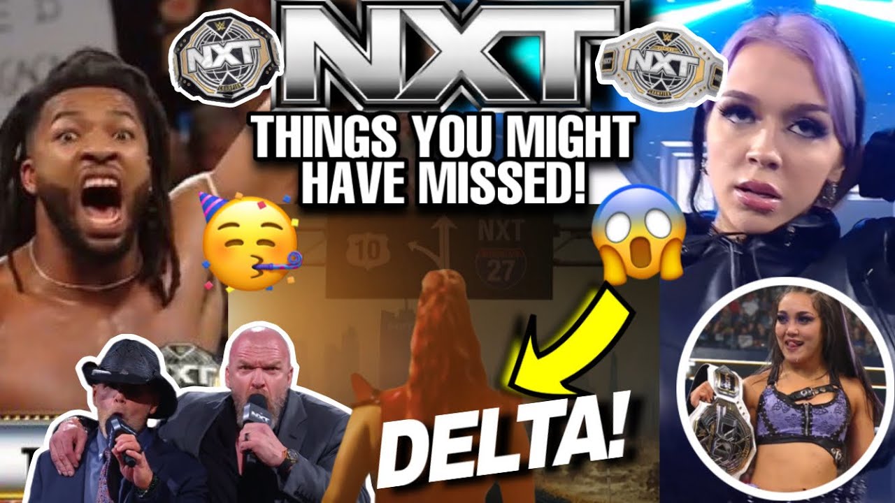 TRICK WILLIAMS WINS NXT CHAMPIONSHIP! CORA JADE RETURNS! DELTA TEASED ...