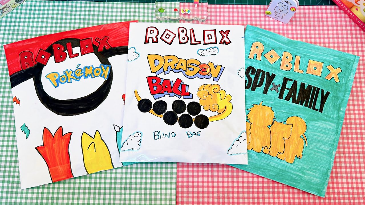 ROBLOX BLIND BAG UNBOXING COMPILATION PAPER DIY | Paper Crafts ...