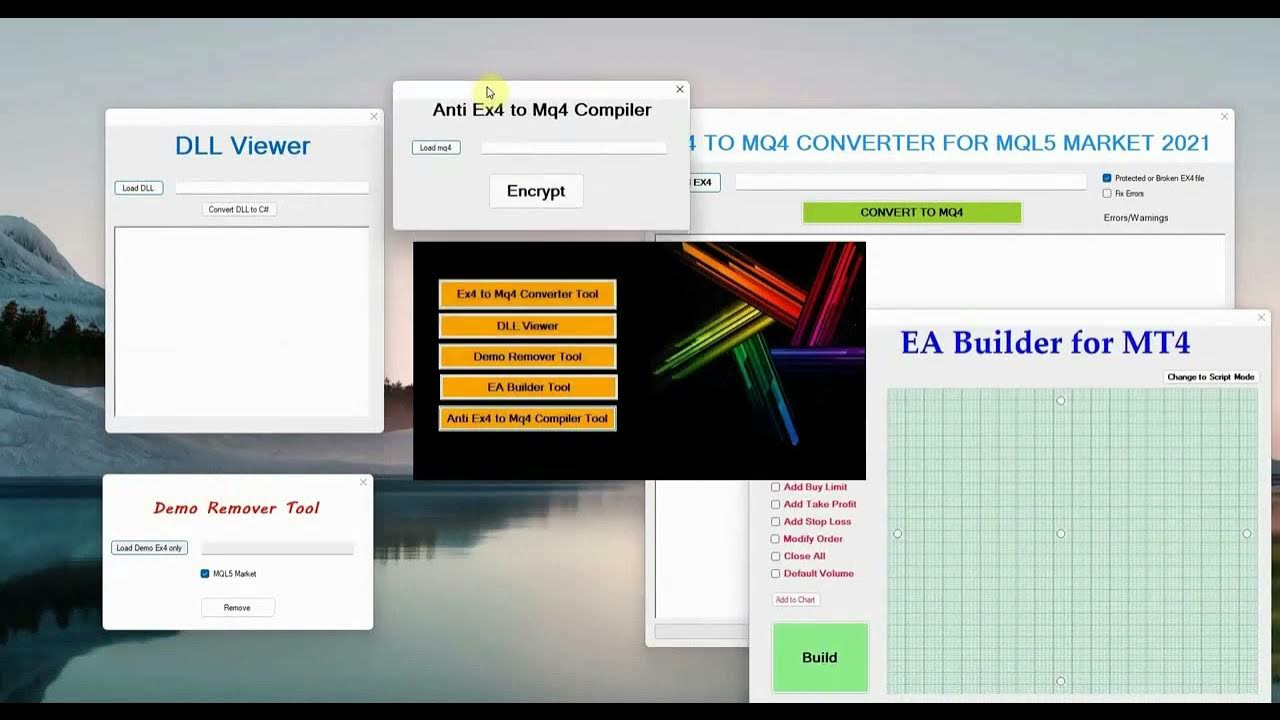 decompile EA, unlock DLL file, demo remove, build new Expert Advisor, convert ex4 and ex5 forex ...