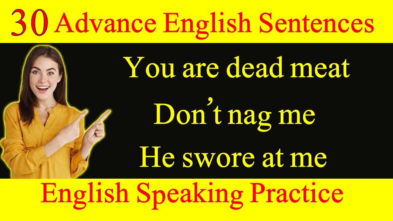 30 Advance Level English Sentences || Daily Use English Sentences - YouTube