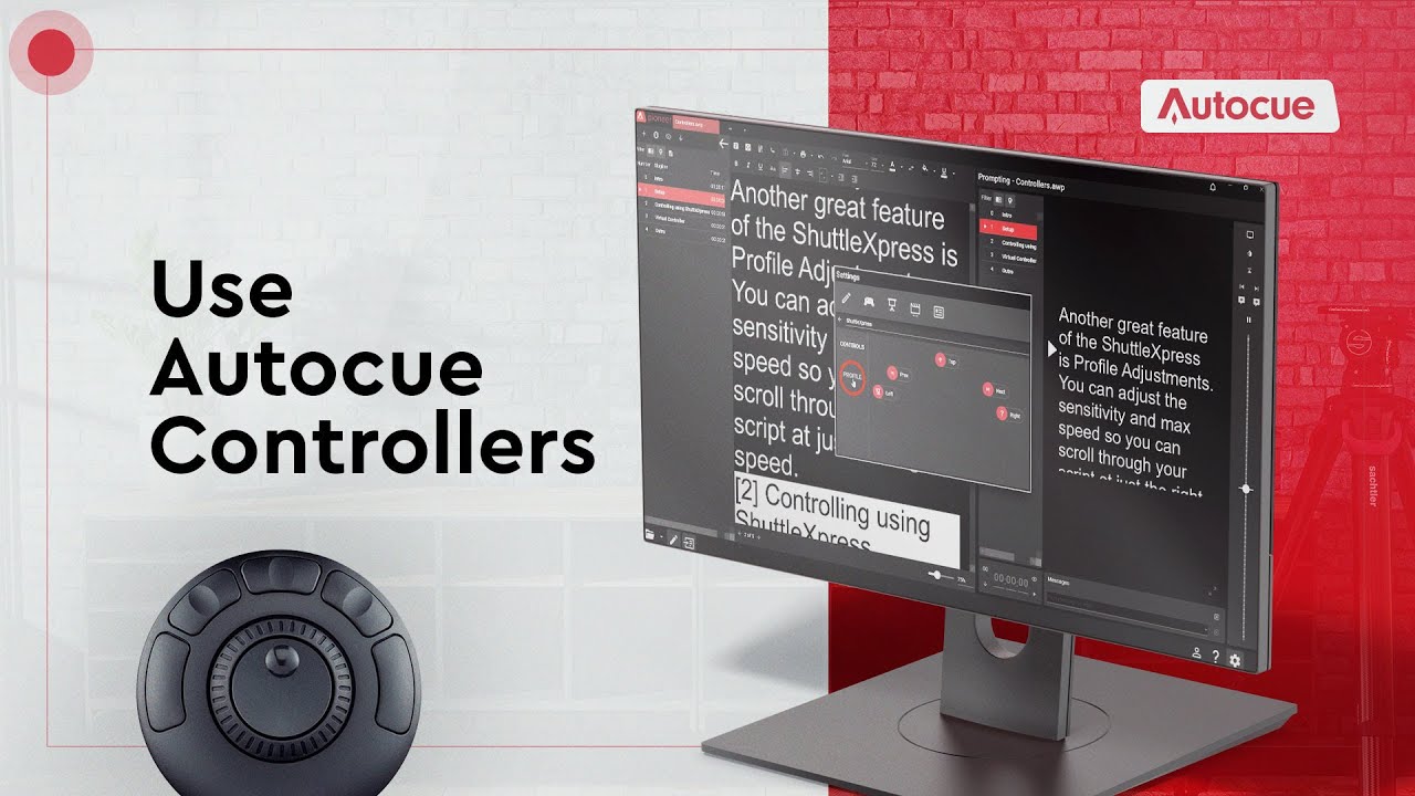 How To Use Autocue Controllers - YouTube