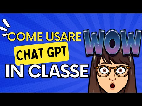 Come usare Chat GPT n classe - YouTube