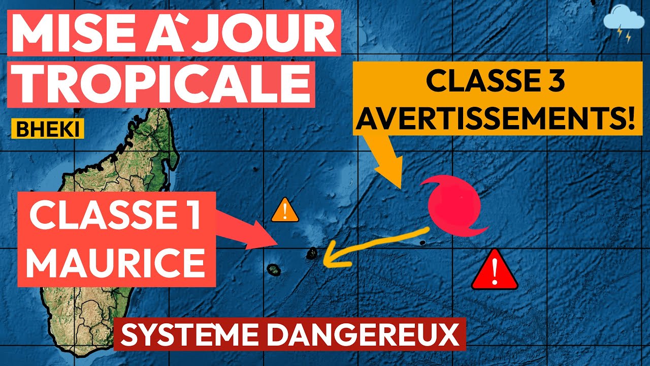 Un avertissement de cyclone Bheki est émis pour Maurice et Rodrigues ...