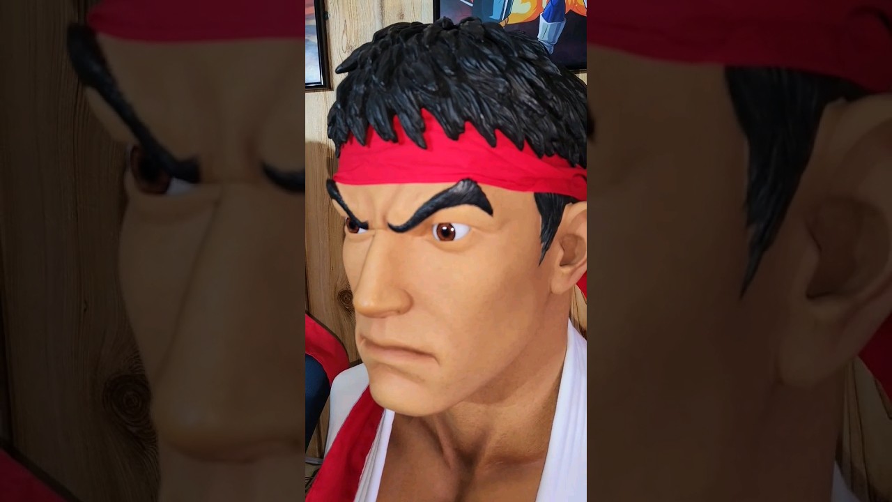 RYU BUSTO TAMAÑO REAL POP CULTURE SHOCK STUDIOS #streetfighter #popcultureshock #ryu - YouTube
