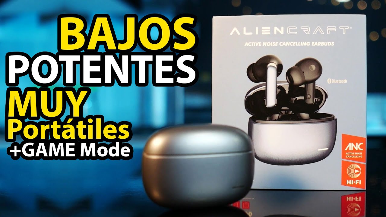 GAME MODE, true Wireless, Cancelación de Ruido Activa y Super Portables, DROID66 de Aliencraft ...
