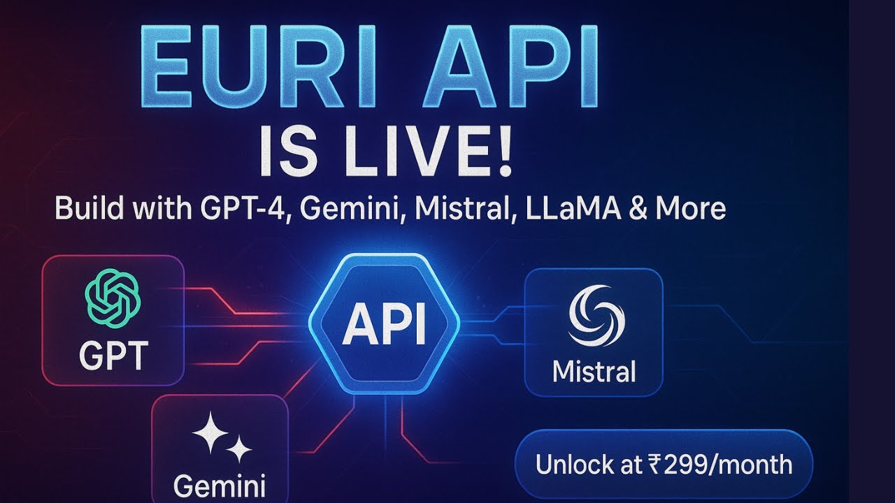 Unlock Free API Access to Premium Models with Euron Plus - YouTube