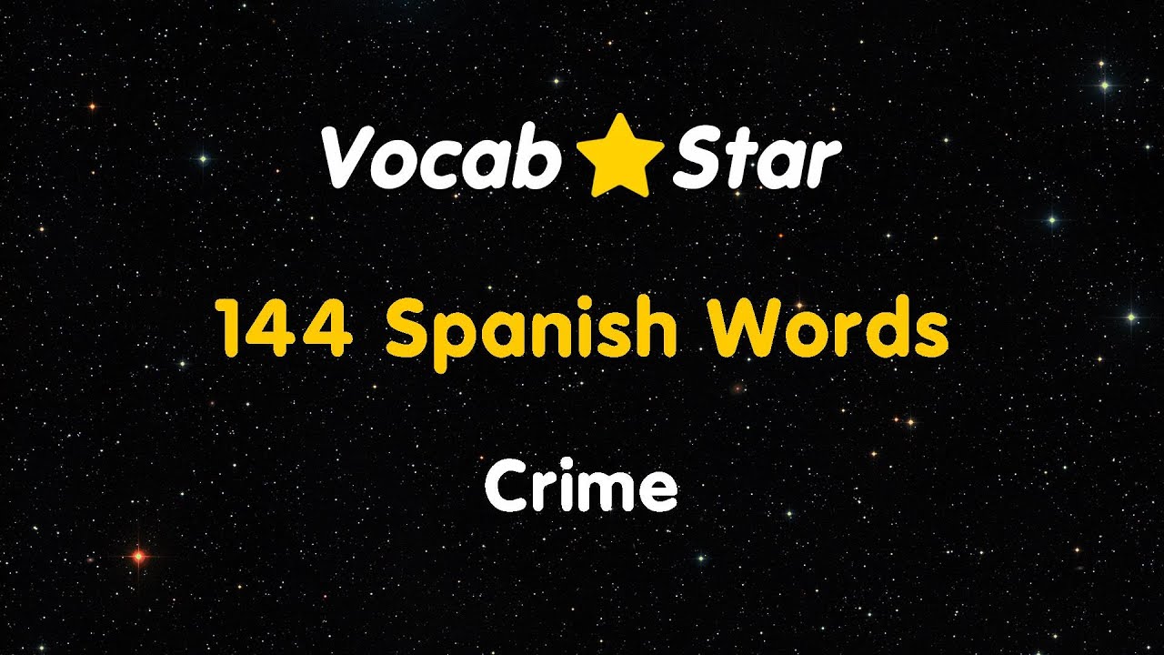 144 Spanish Words - Crime - YouTube