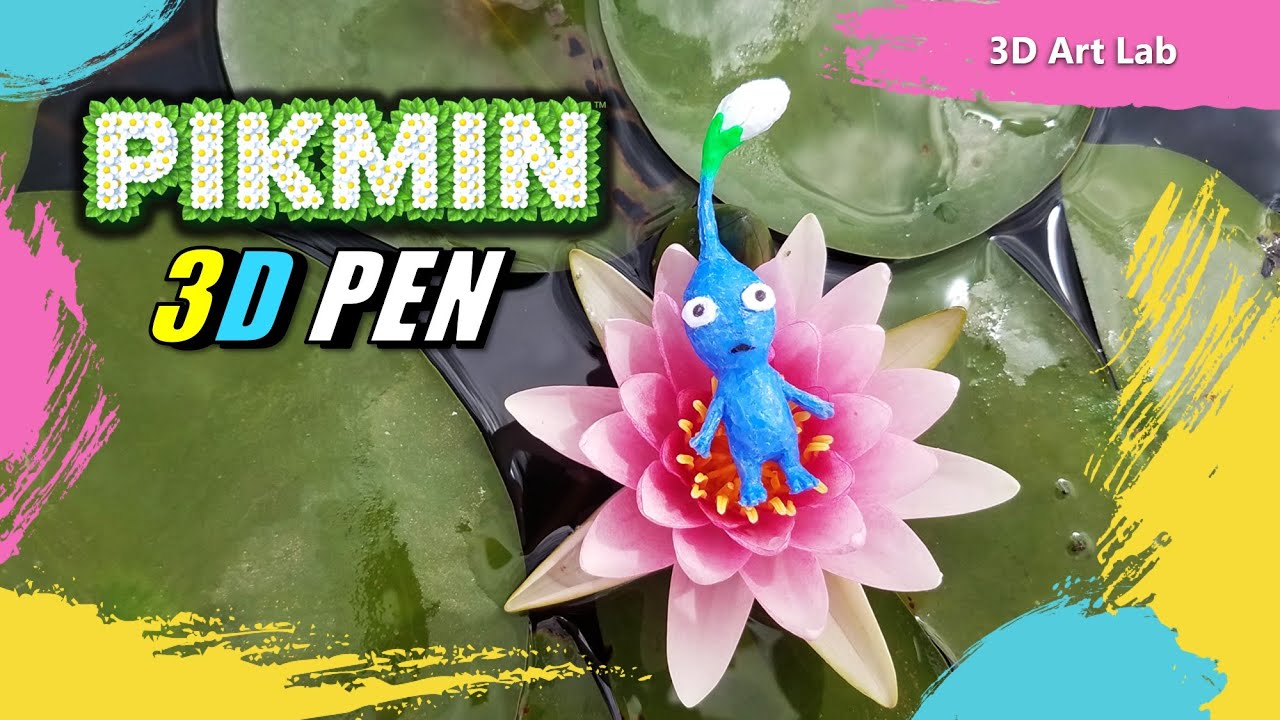 I Made a 3D Pen Blue Pikmin 🌱 - YouTube