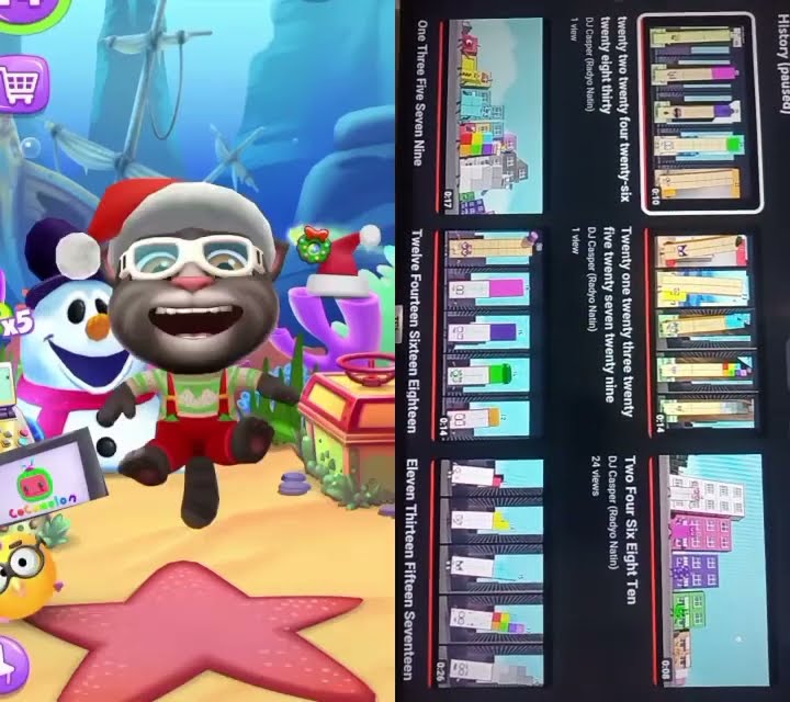 Numberblocks and talking Tom 2 says Cocomelon - YouTube